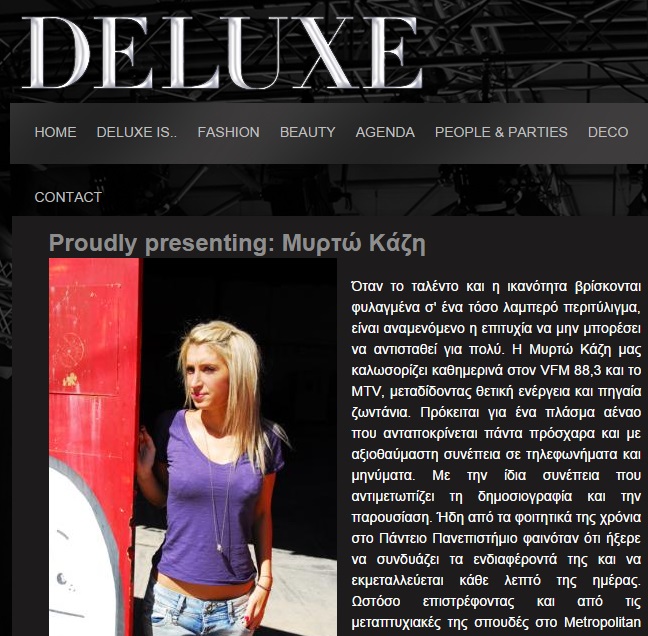 Deluxe Magazine - Interview - Yes I Am